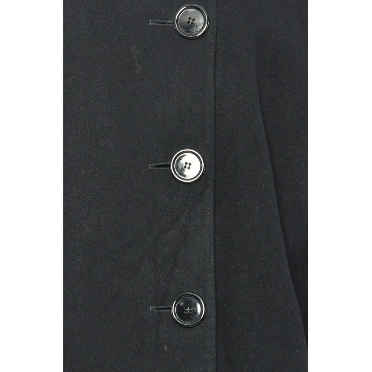 Harve Benard Womens Size12 Black Single-Breasted Wool Coat(s)
