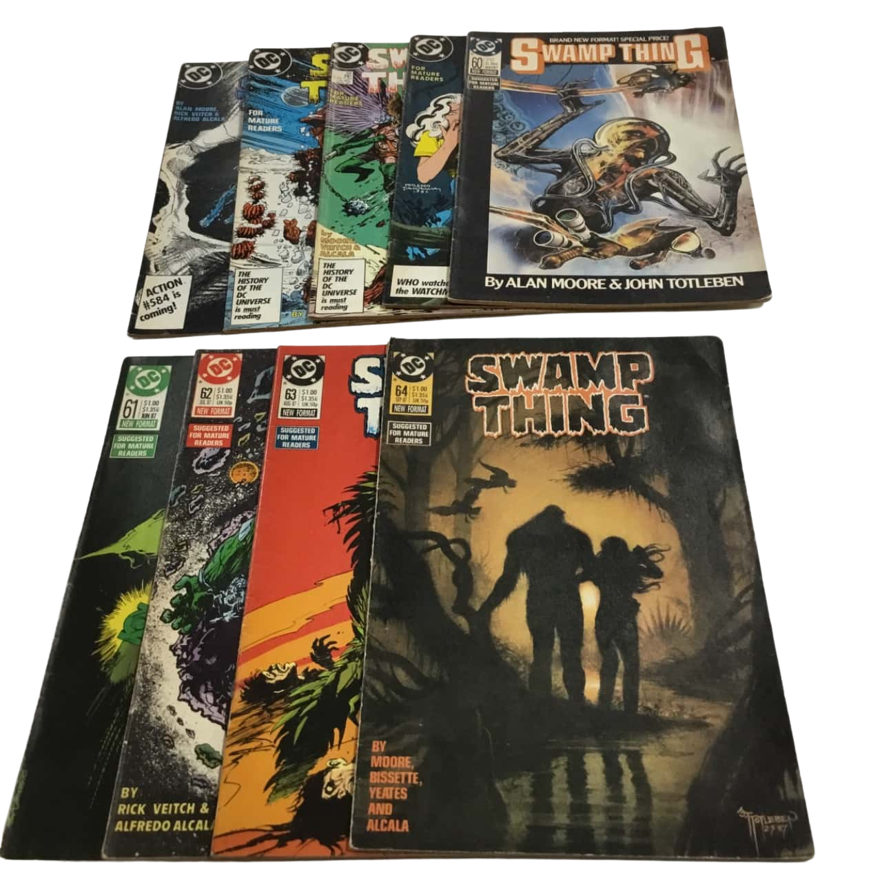 The Saga Of The Swamp Thing Comic Books-Series-56-64