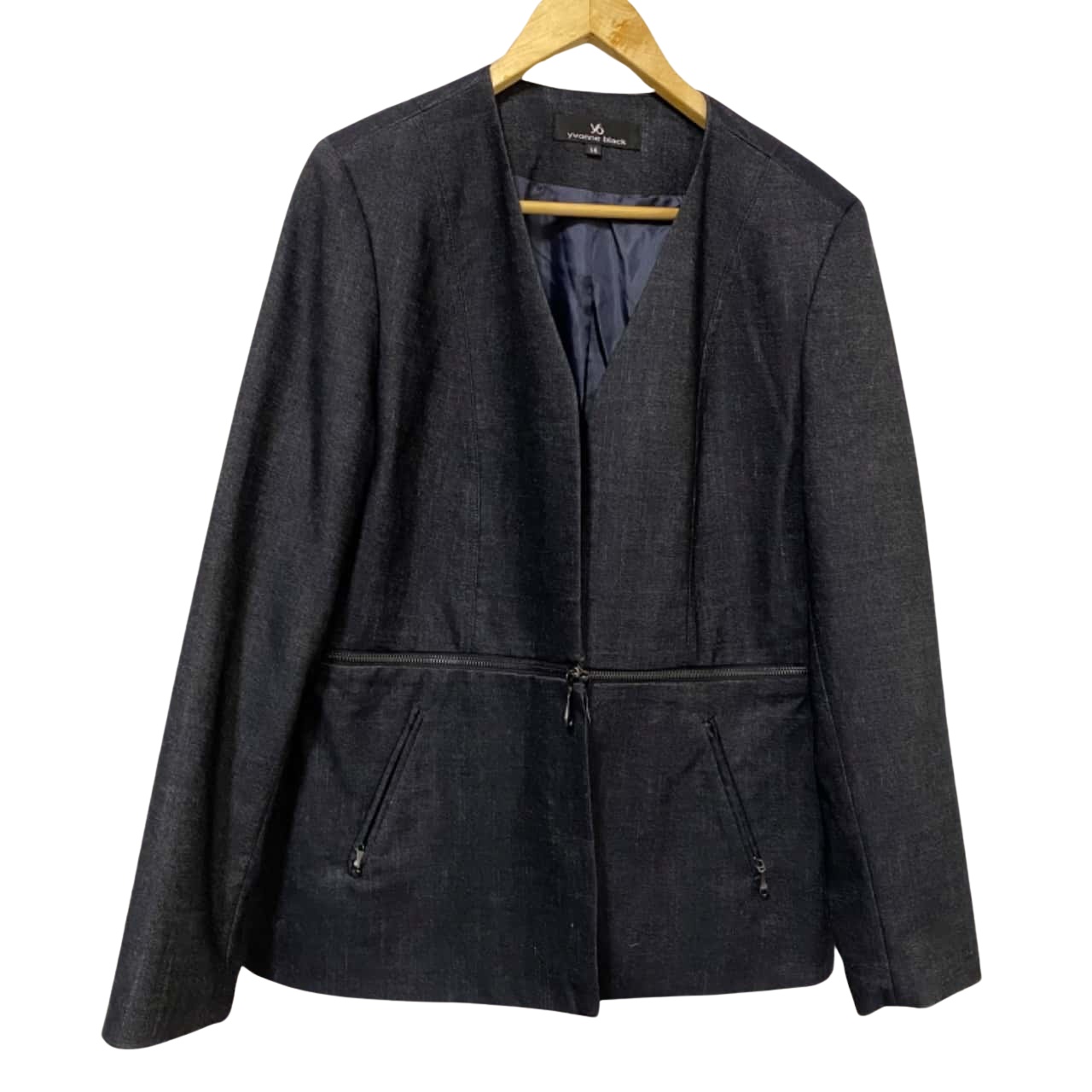 Womens Size 14 Blazers / Open Jacket / Winter Jacket Grey (s)