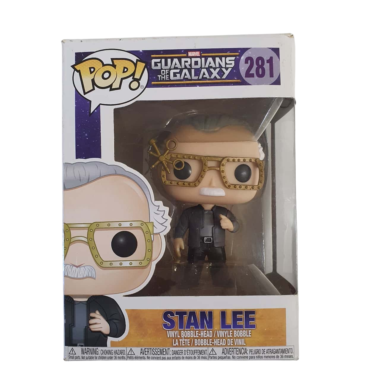 Funko Pop Guardians Of The Galaxy # 281 Stan Lee Bobble Head - New In ...