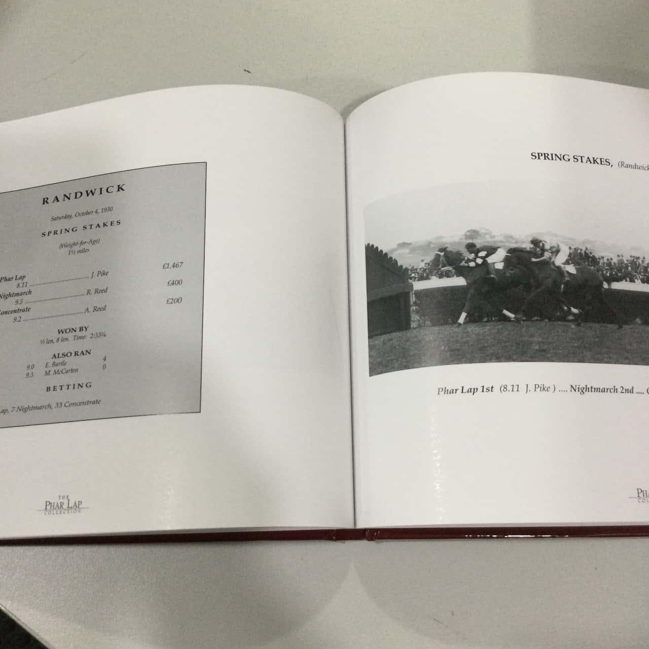 The Phar Lap Collection, Book(s)