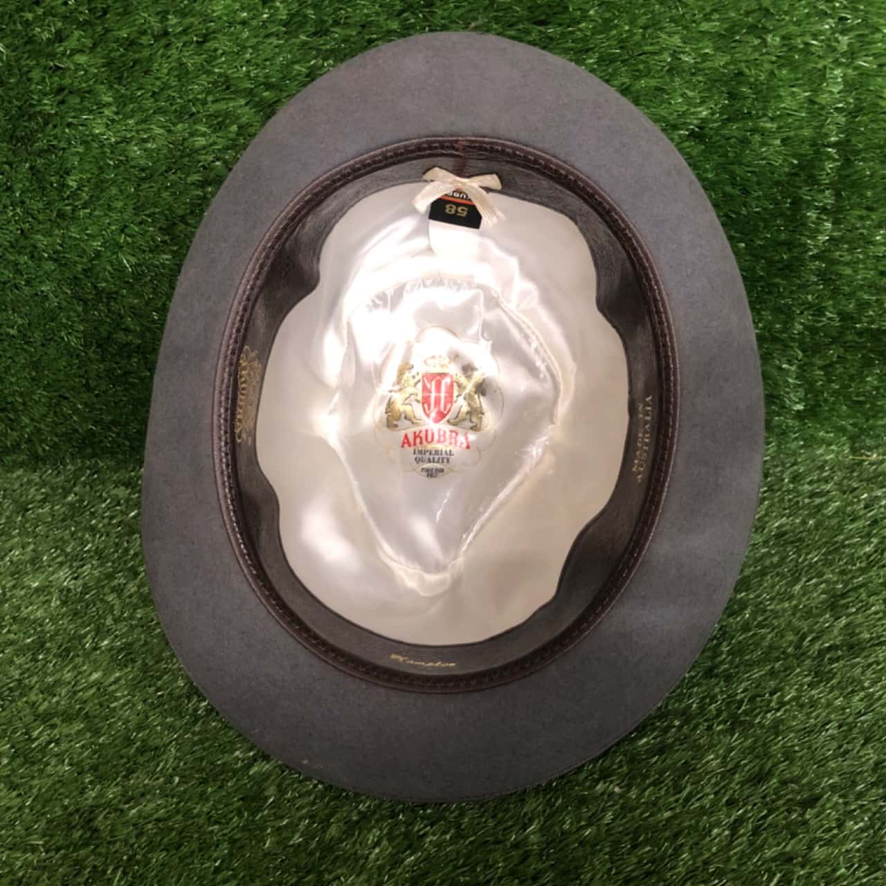 Akubra Grey Fedora Hat With Band (Size 58)(s)