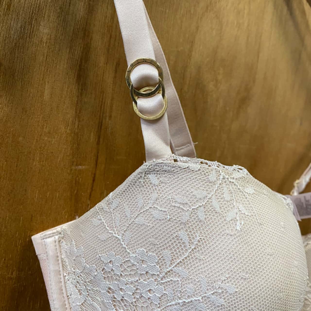 Stella Mcartney Blush Pink Lace Bra Size 14DD(s)