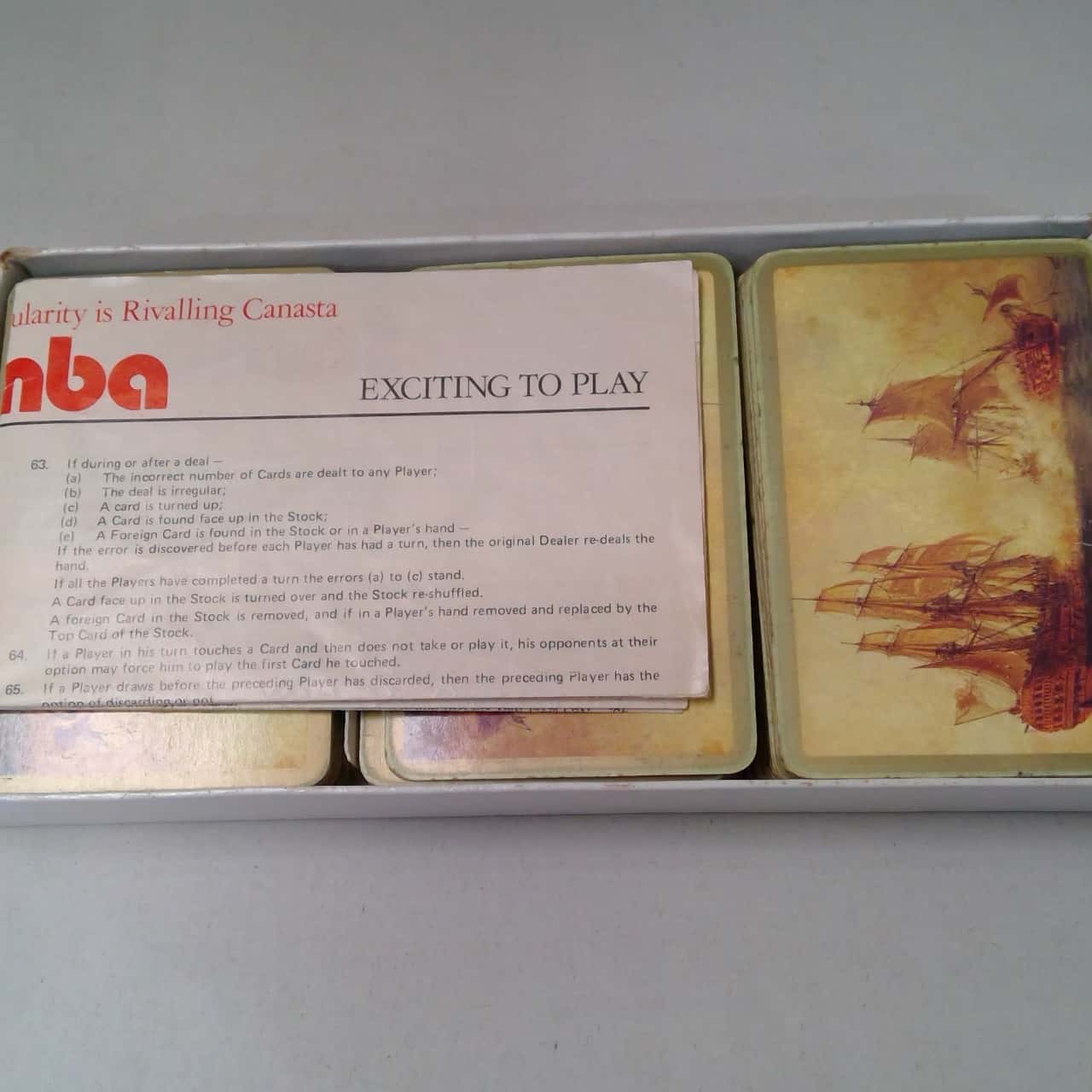 Vintage Mexican Samba Playing Cards Spanish Matador 3 Pack & Instructions