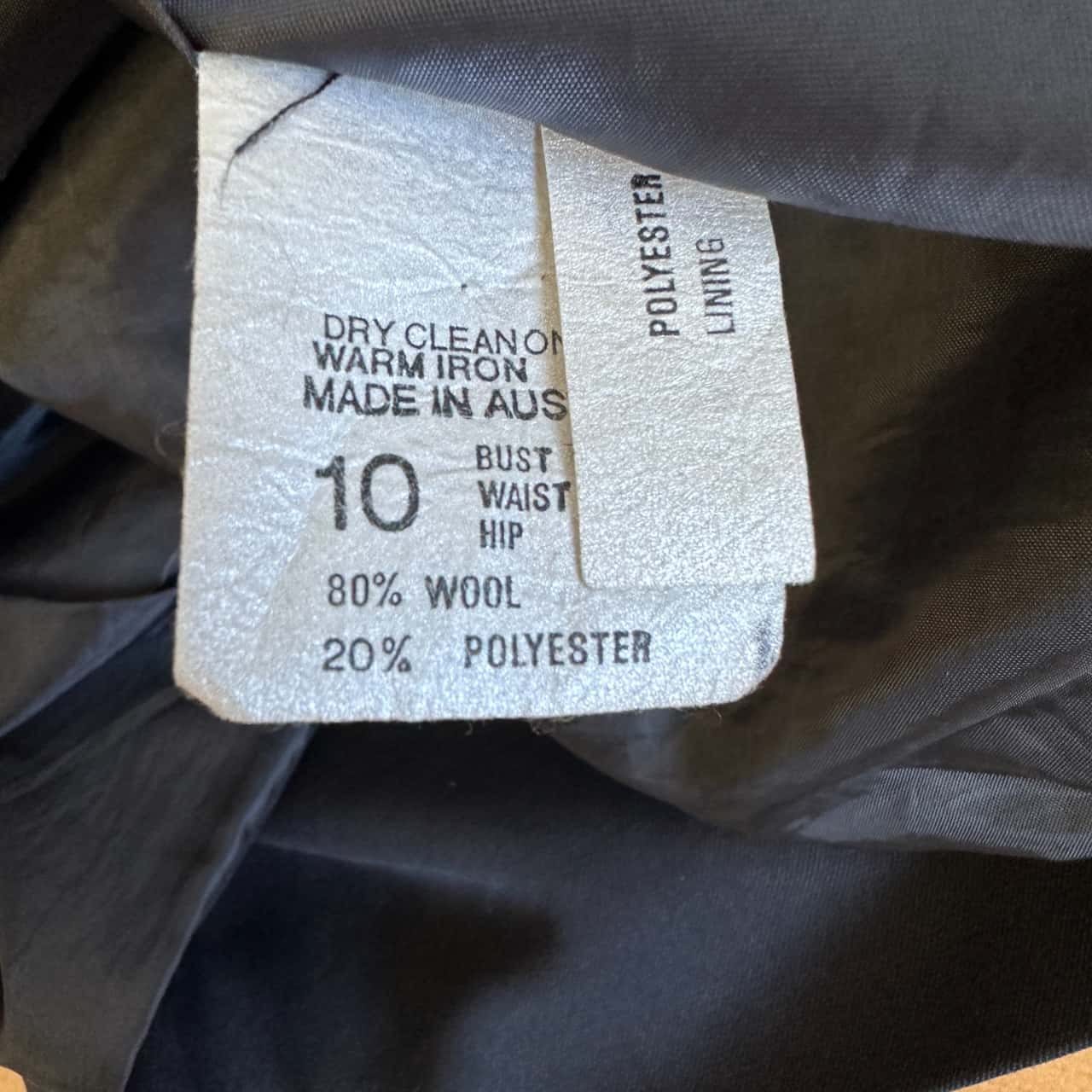 Howard Showers Women's Size 10 Wool Blend Blazer Black (s)