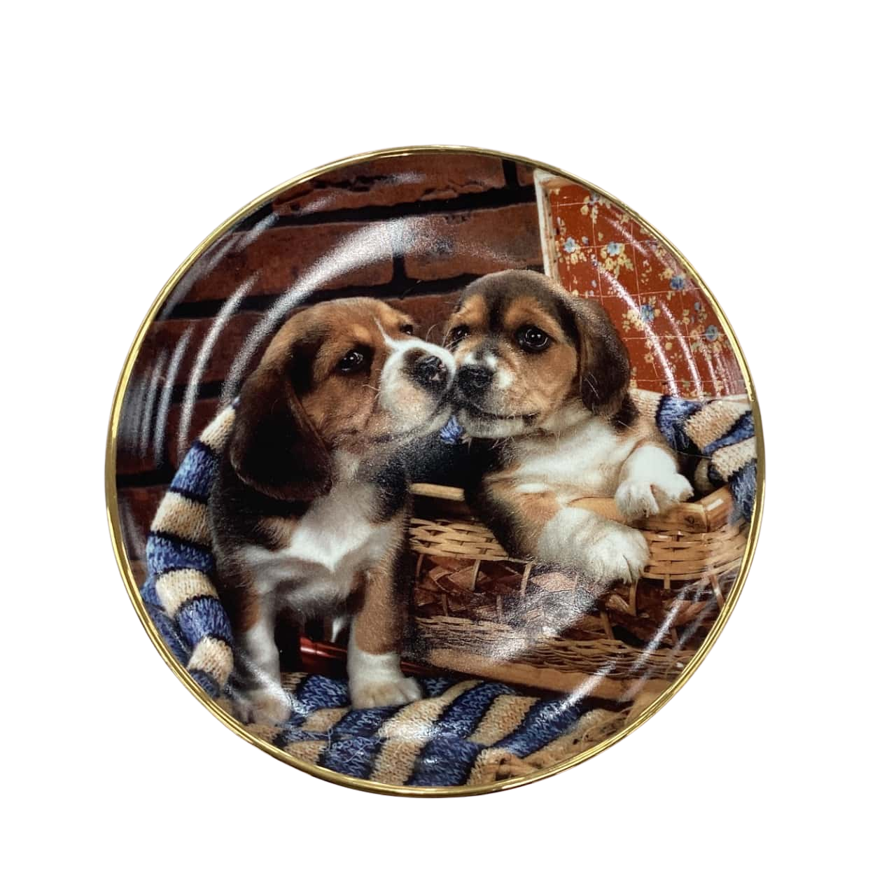 Vintage The Franklin Mint Beagle Bedtime 8” Limited Edition Decorative ...