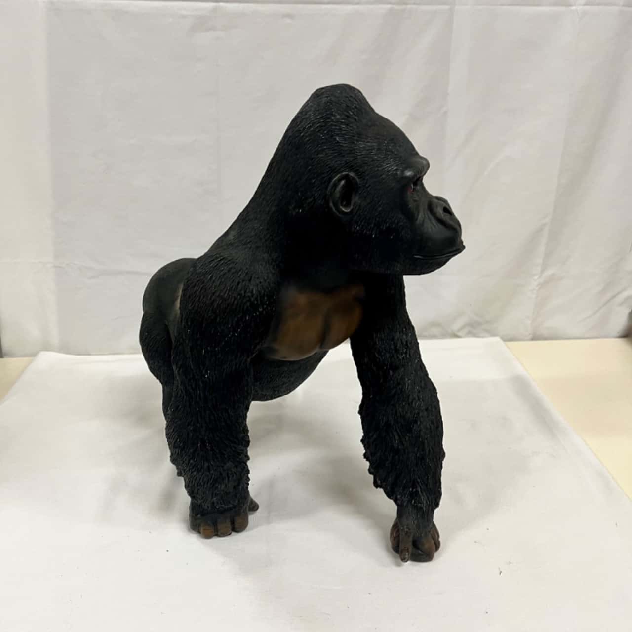Silverback Ape Statue- gorgeous on your verandah 39cm tall and 39cm long