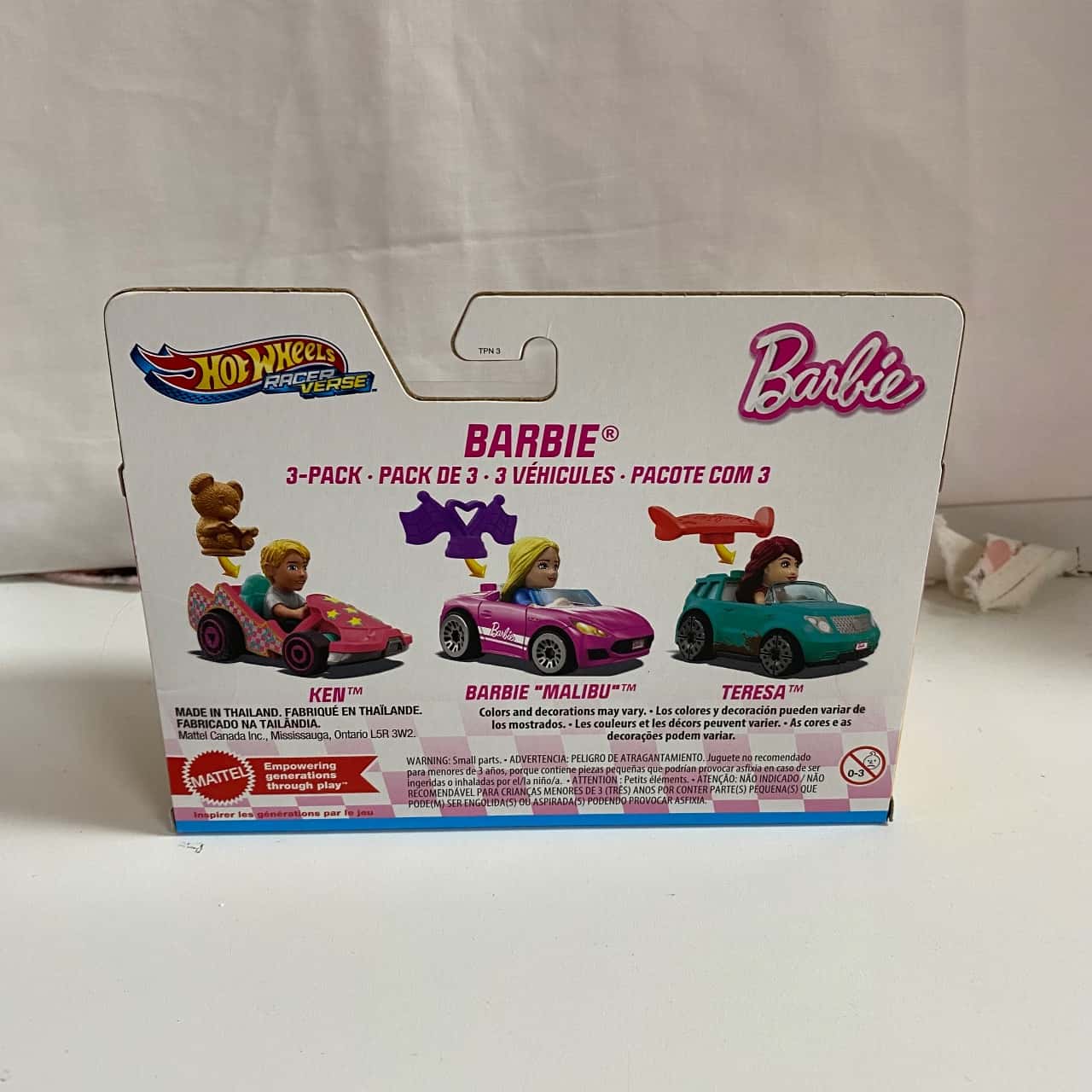 Hot Wheels Barbie Racer Verse 3 Pack