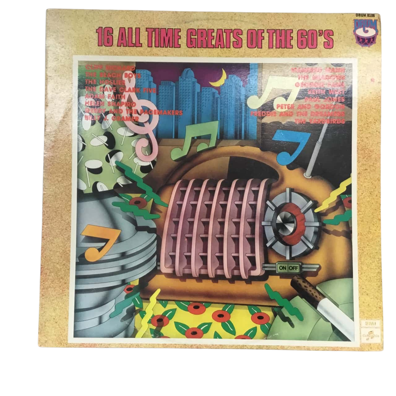 Vintage 16 All Time Greats Of The 60’s Vinyl Record
