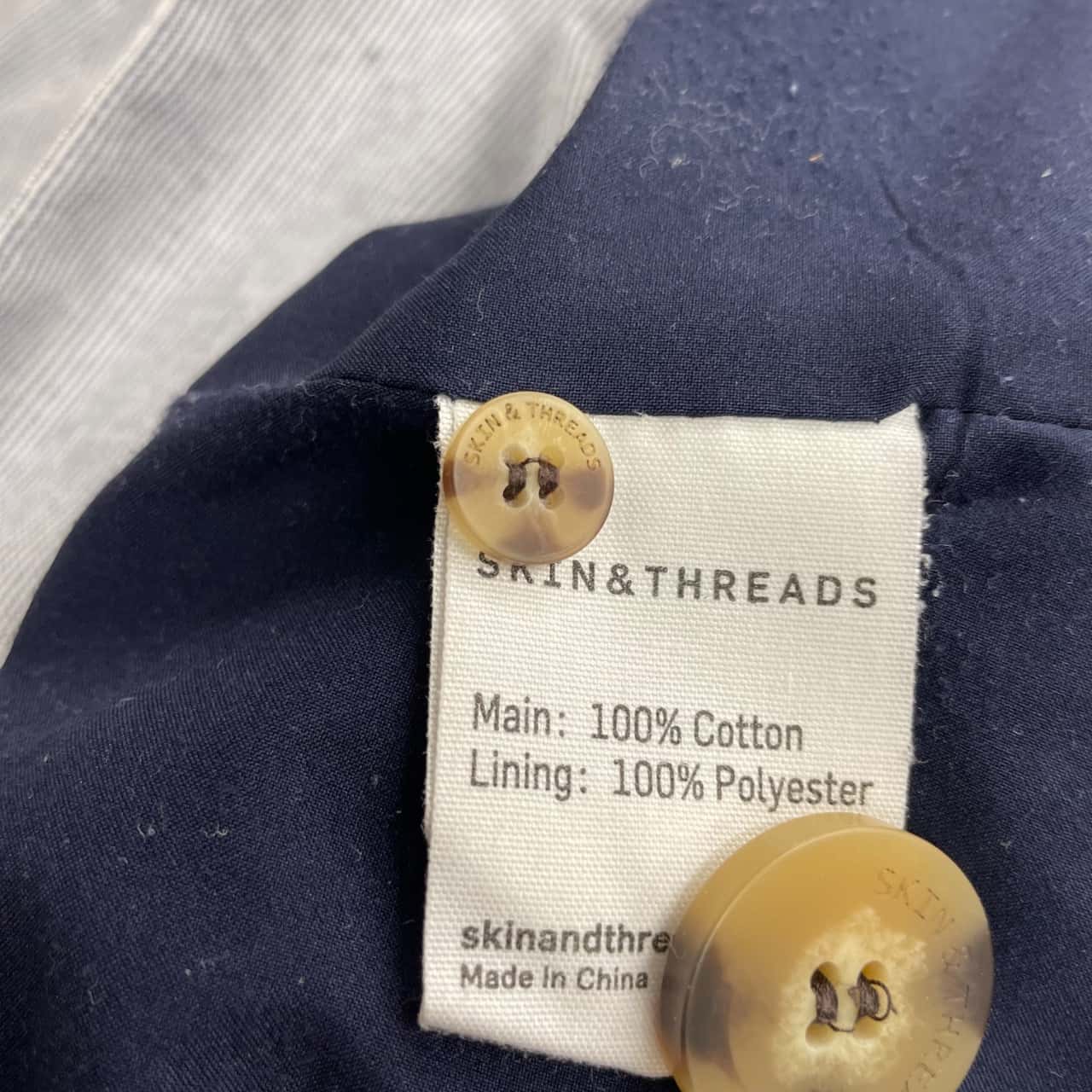 Skin and Threads Womens Size 1 Blue / Striped / White Blazer