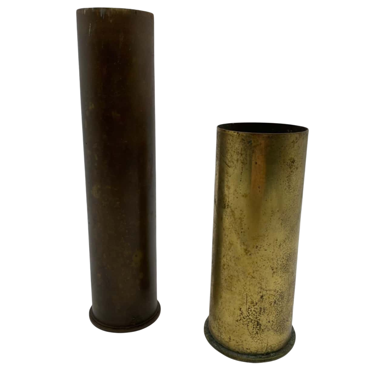 2x Vintage Shell Cases