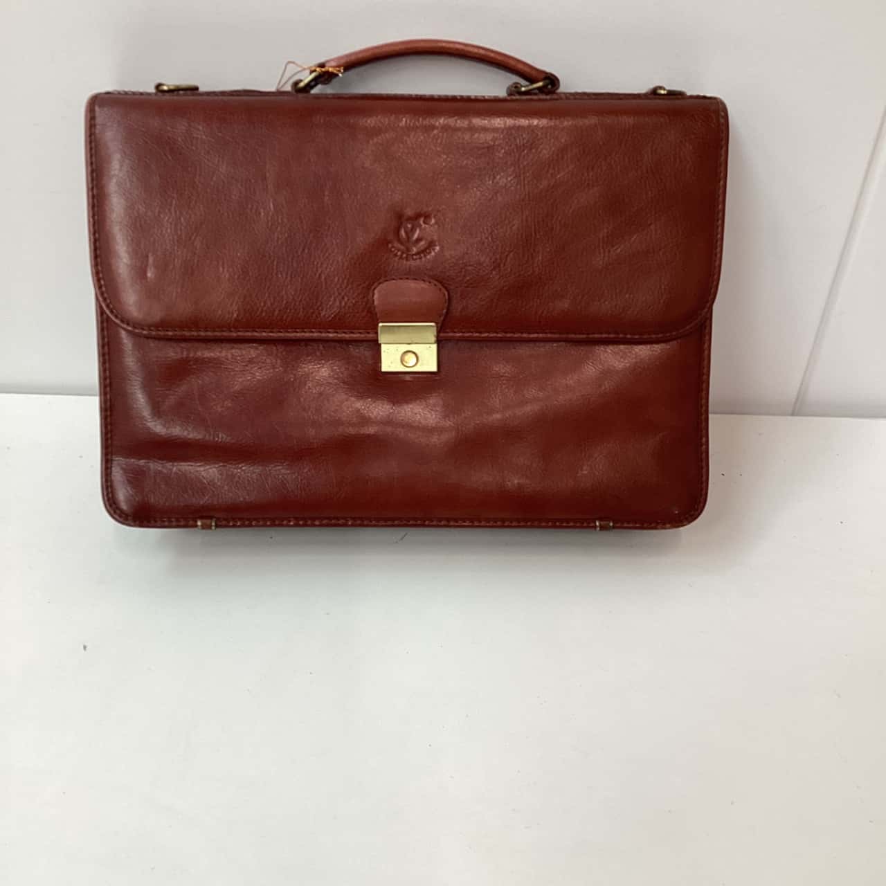Mens leather satchell (s) - Used As New | Salvos Stores