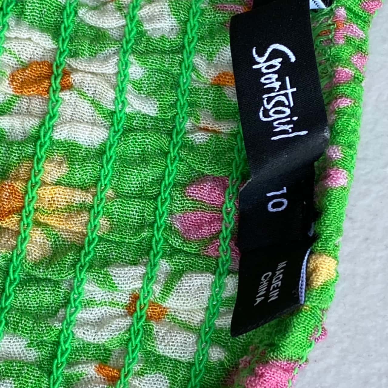 Sportsgirl Womens Size 10 Floral Maxi Dress Floral / Green (s)