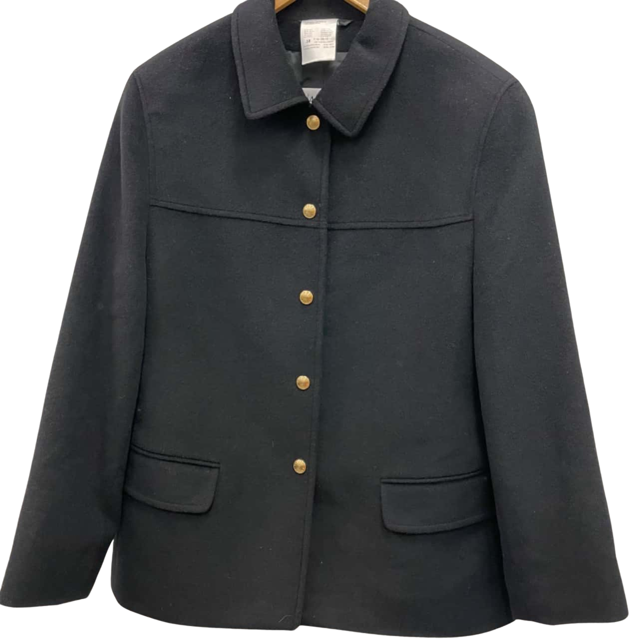 Basler Womens Size 12 Button Up Black