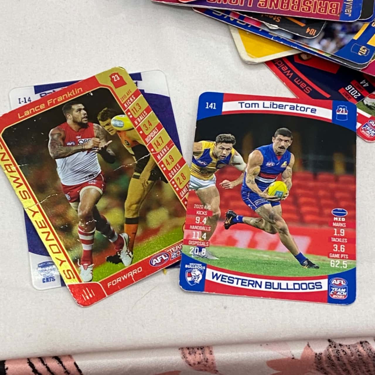 Mix Lot of AFL TEAM COACH Footy Player Trading Cards 2012-2021 (s)