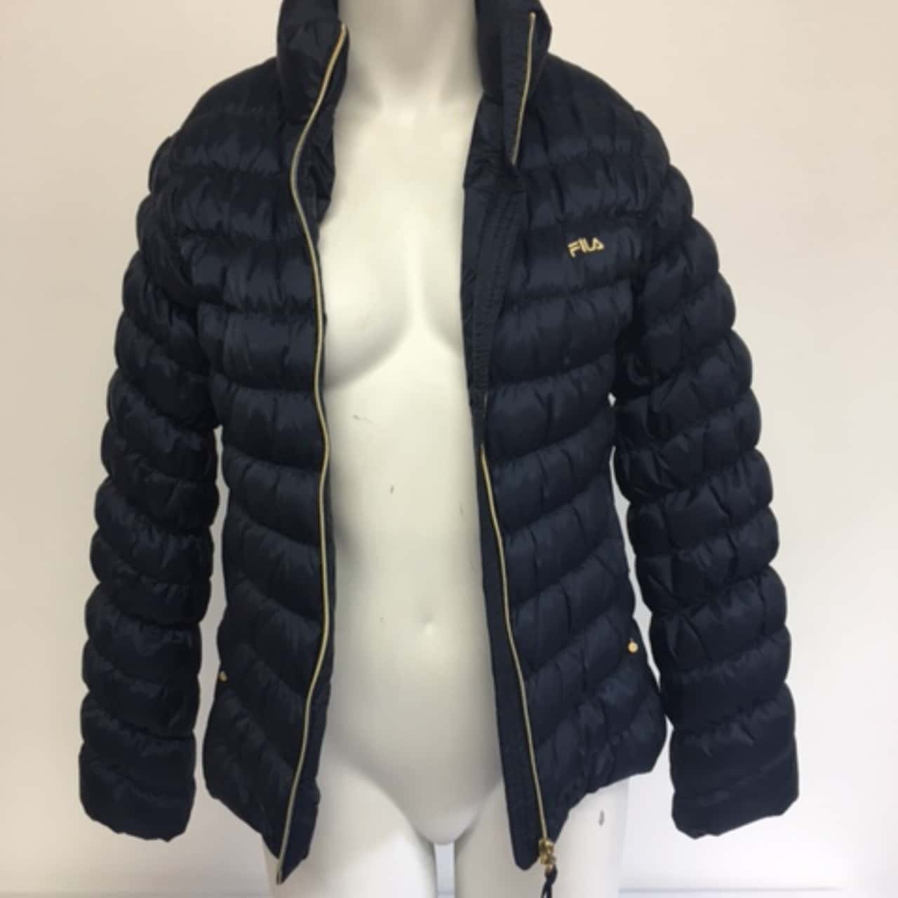Fila Womens Size S Puffer Jacket Navy Blue (s) - Used As New | Salvos ...