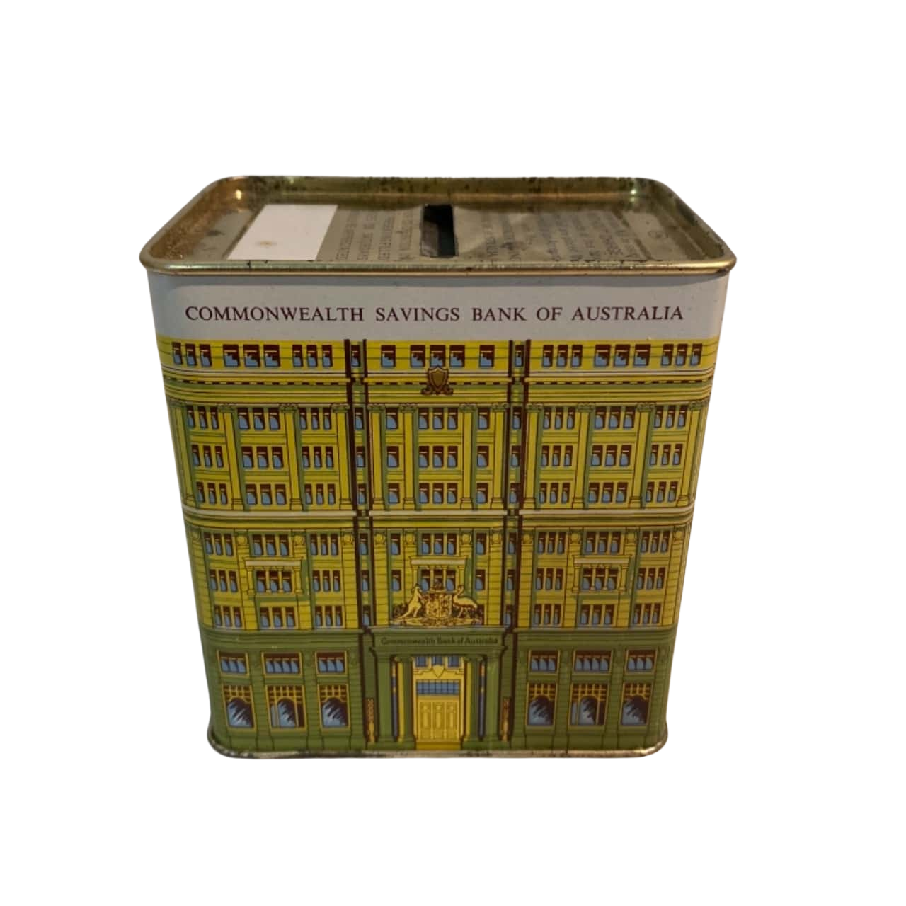 Commonwealth Savings Tin Money Box