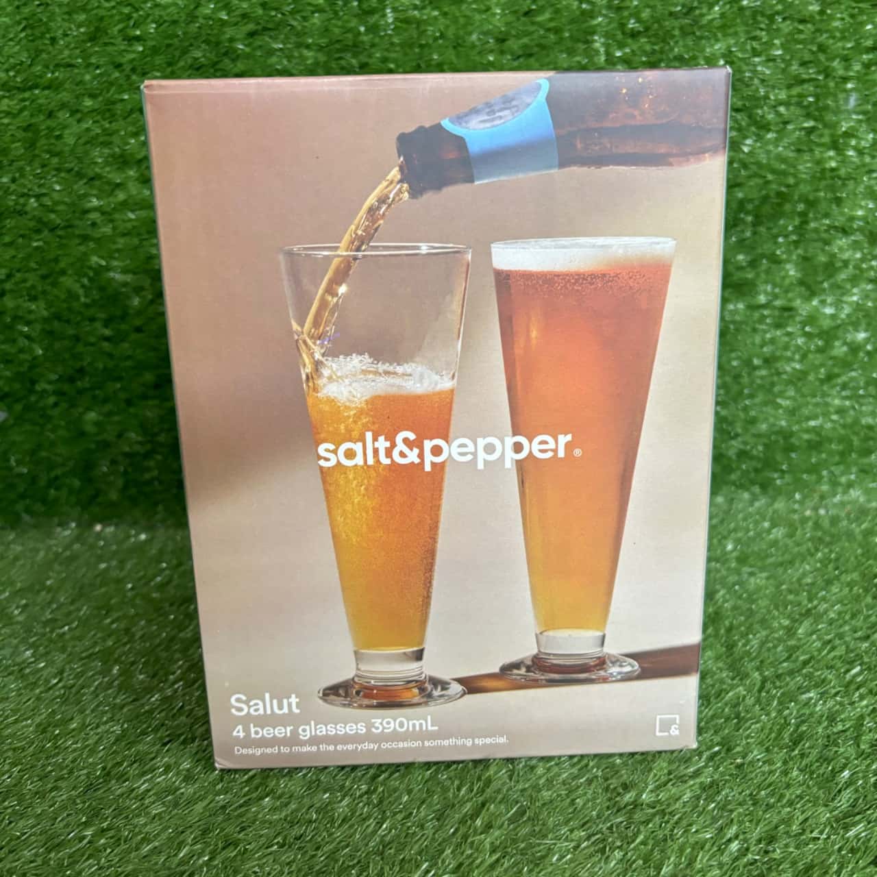 S & P Salut Beer Glasses x 4 (New in Box)(s) - New With Tags | Salvos ...