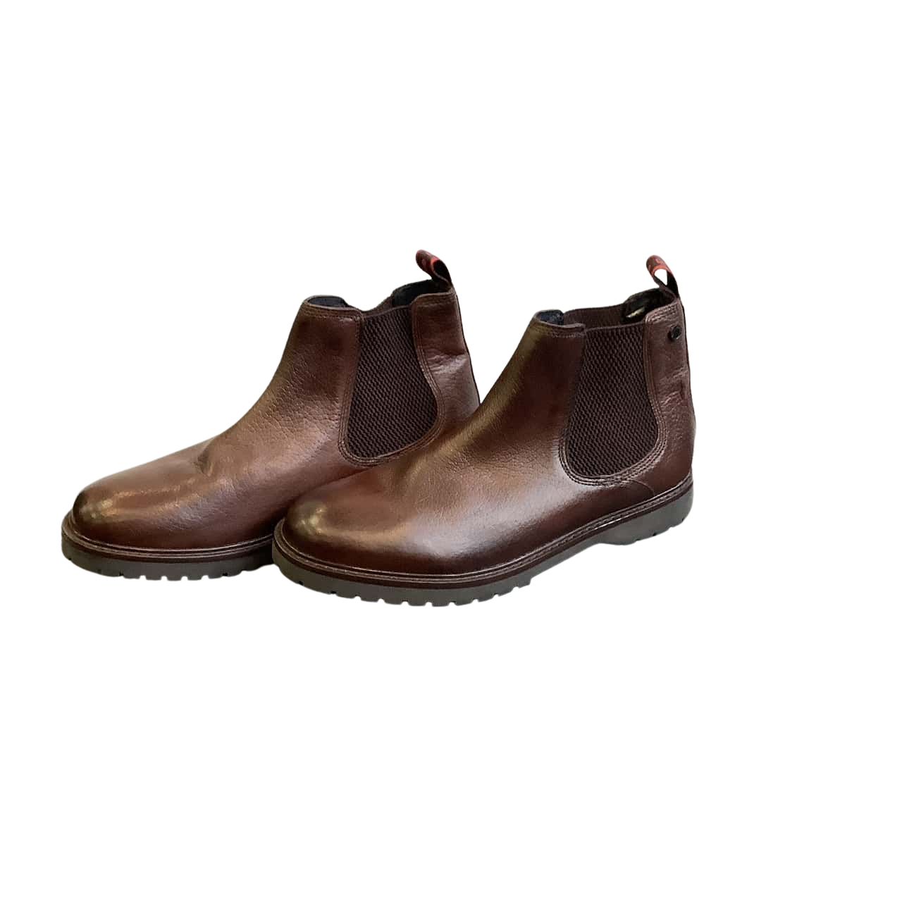 Base London Men's Size 42 Anvil Ankle Boots Brown (s)