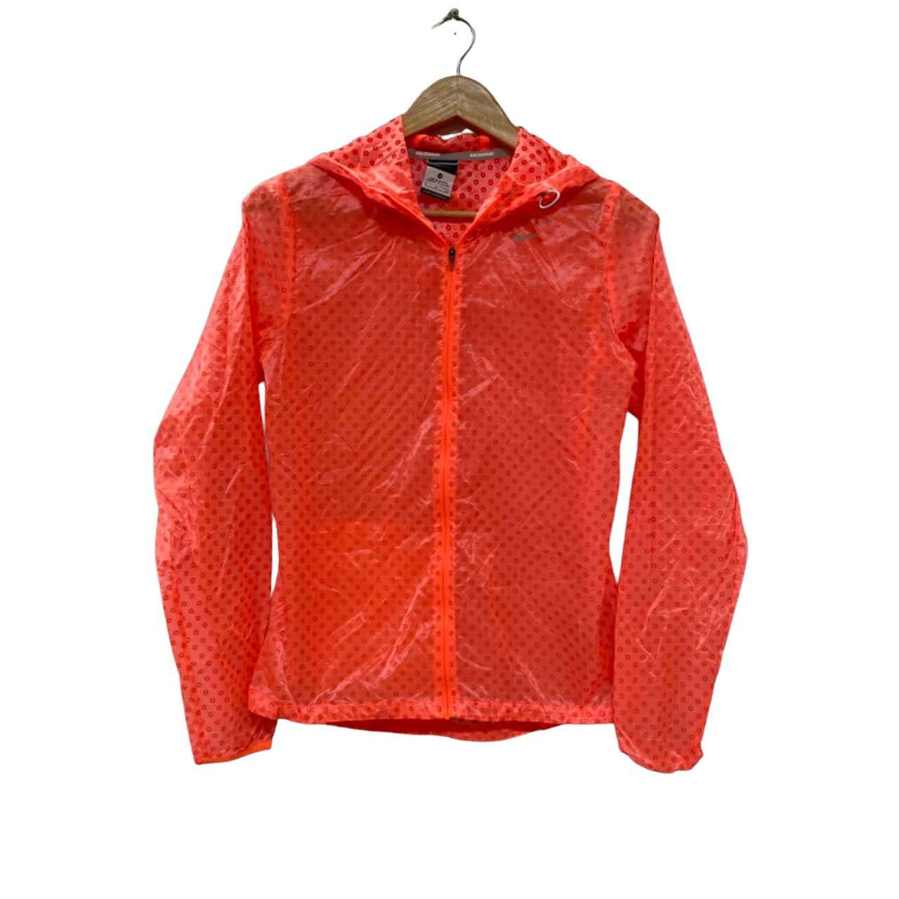 Nike Running Womens Size S Orange Hooded Jacket(s)