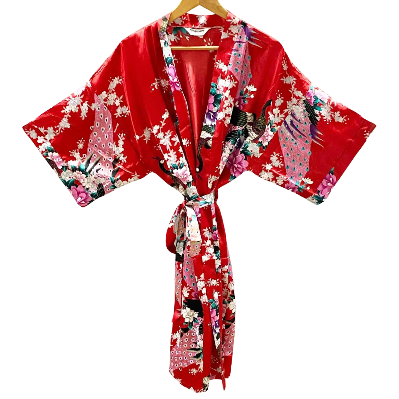 SINGAPORE SILK Collection Womens Size S Floral / Multicoloured / Red ...
