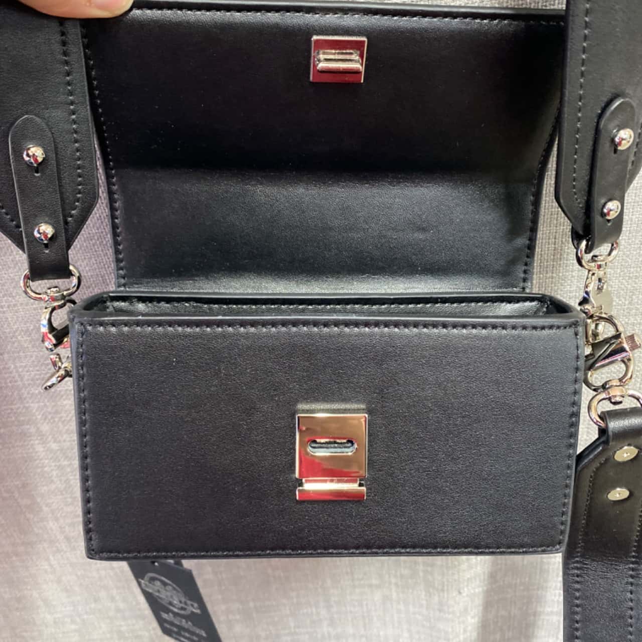 Secret Sneaker Store Womens Trunk Bag Black RRP $195(s)