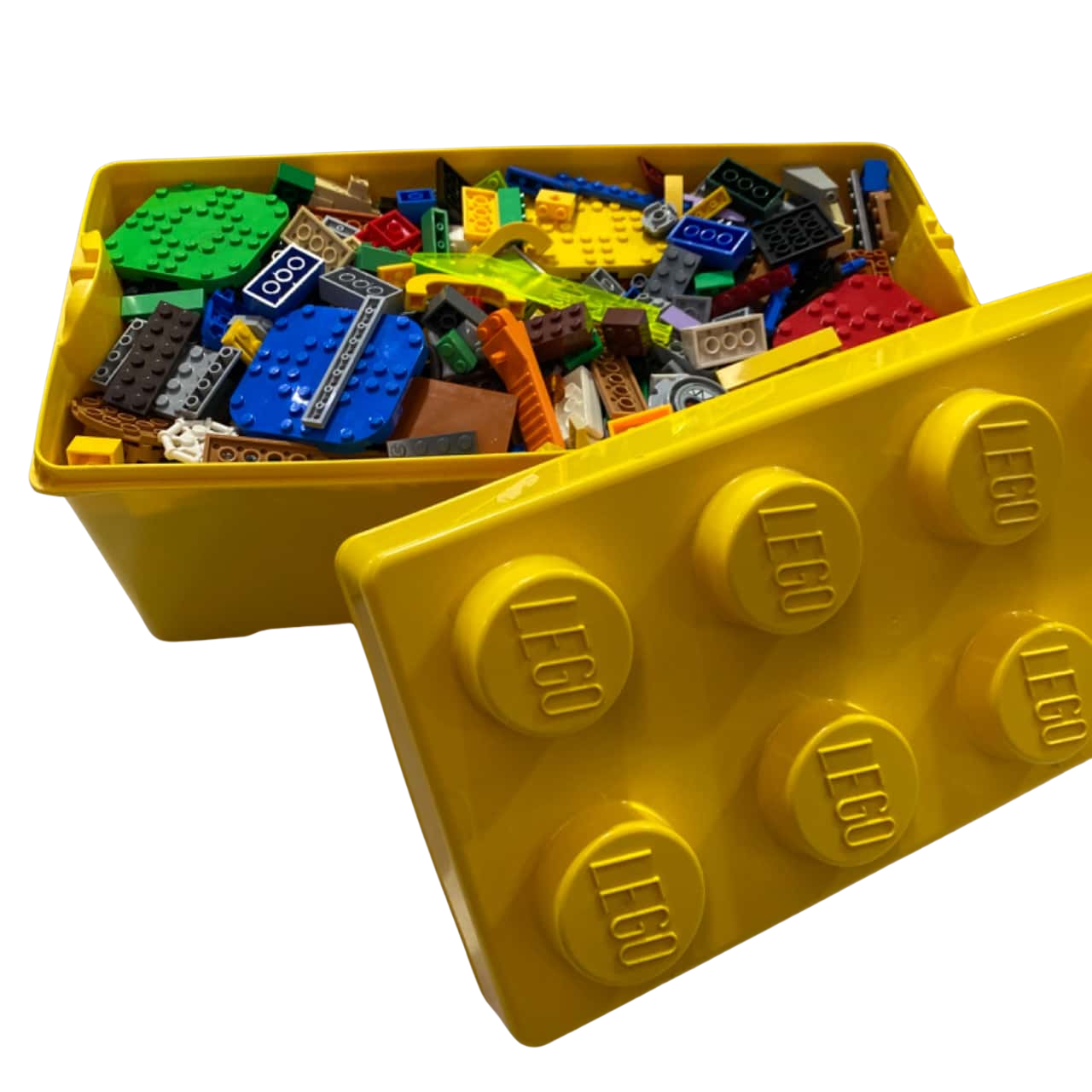 1.8kg of Assorted LEGO in a LEGO Brick Container