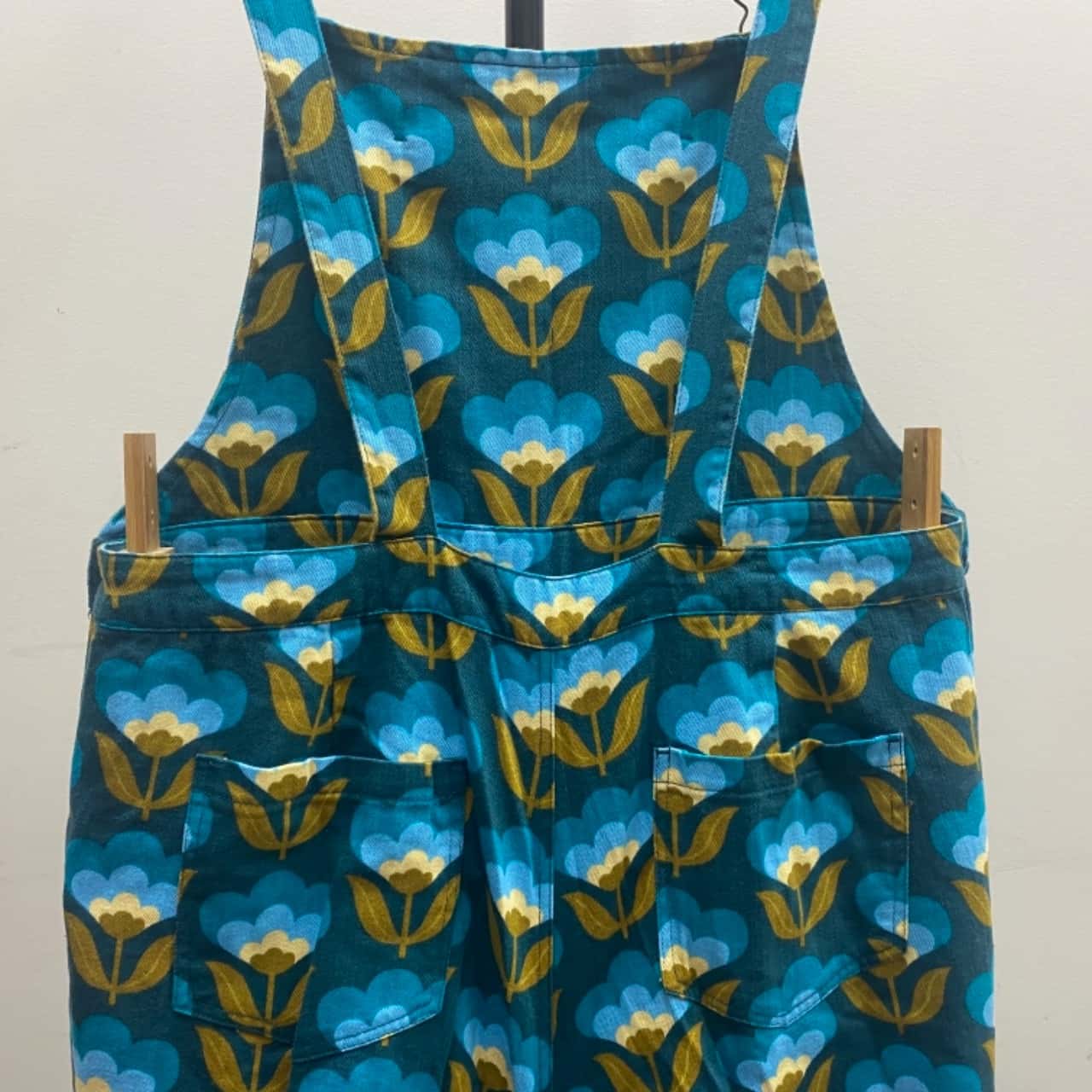 Princess Highway - Turquoise Floral Overalls