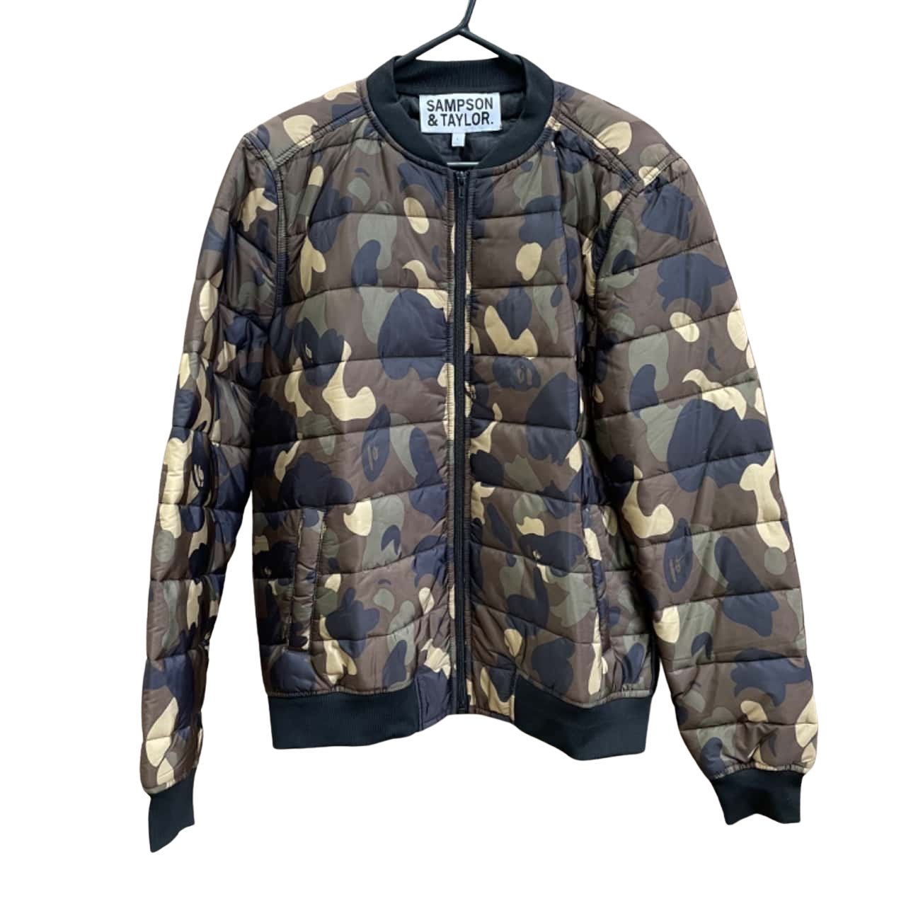 Sampson & Taylor Puffy Jacket. Camouflage colours. Sz. L(s)