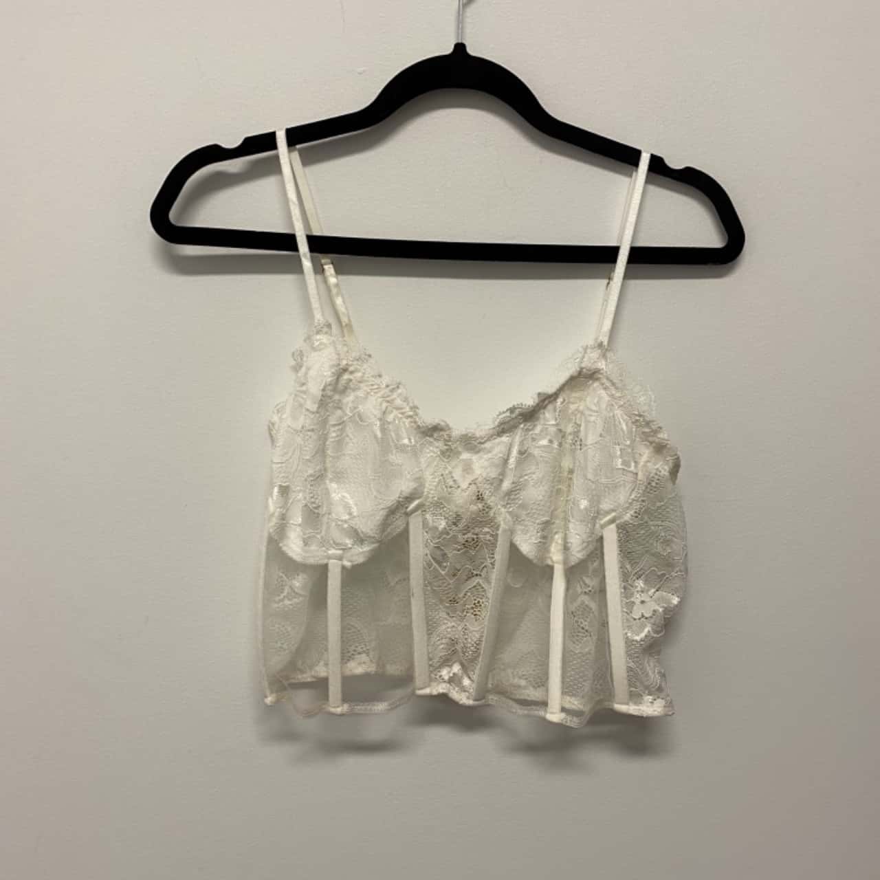 BNWT White Fox Womens Lace Bustier Size XL White (s)