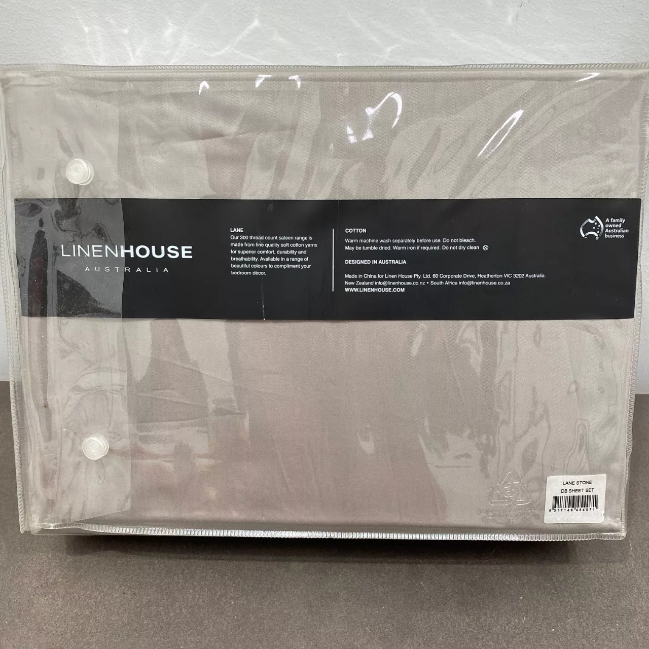 Linen House Cotton Sateen Double Sheet Set Grey(s) - New With Tags ...