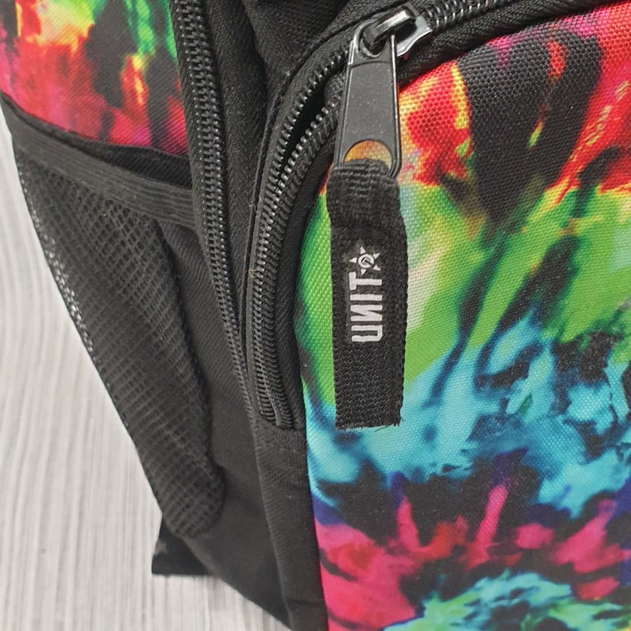 Unit Black & Tie Dye Colour Splash Classy Backpack with Insulated Side ...