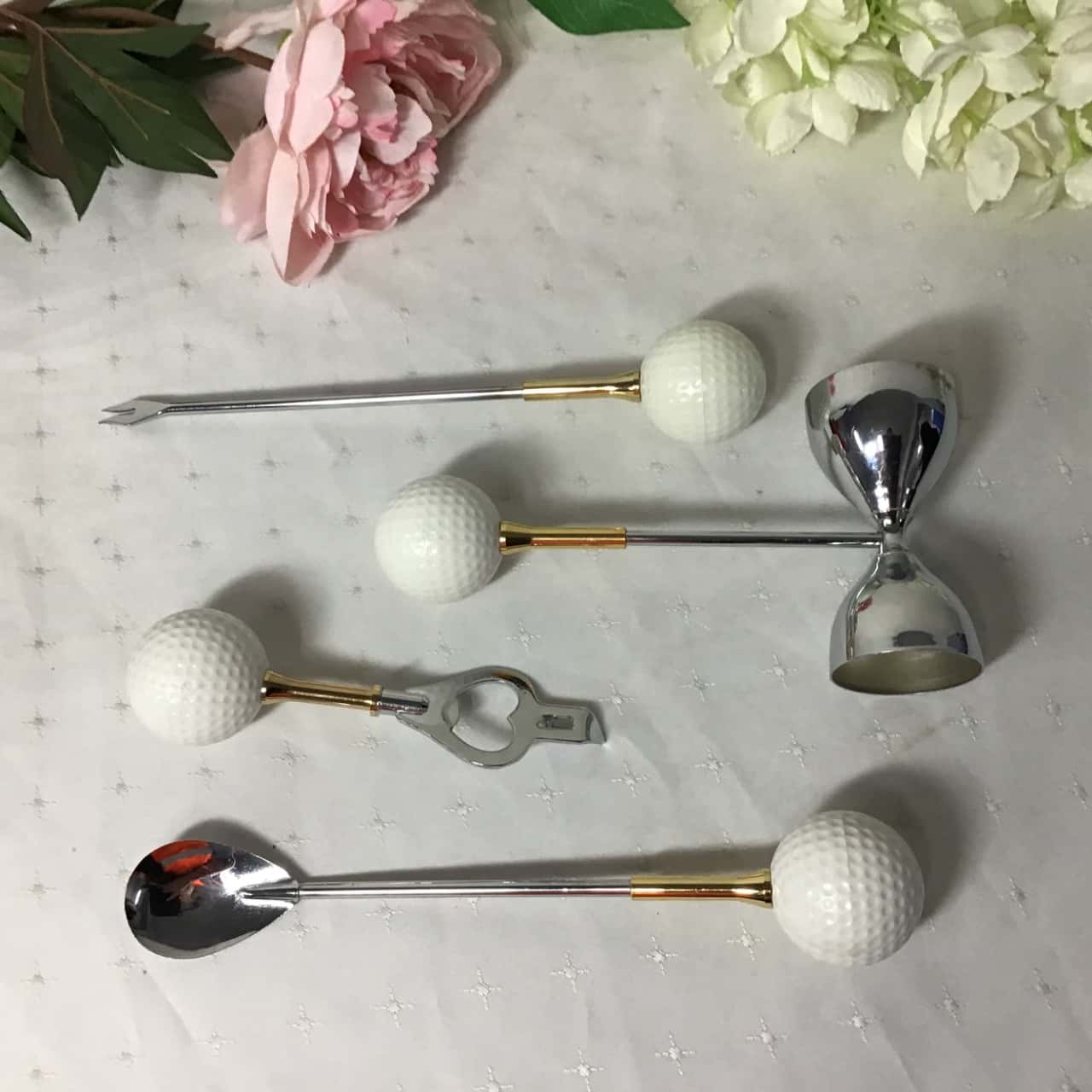 *REDUCED* Datsun Golf Ball Bar Utensil Set in Box(s)