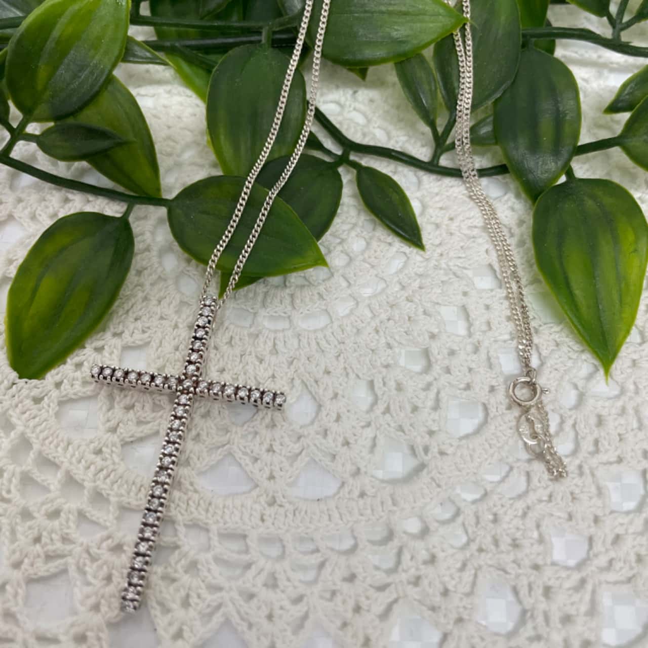 Silver Cross & Chain - Both Stamped 925 Zamels New in Box(s)