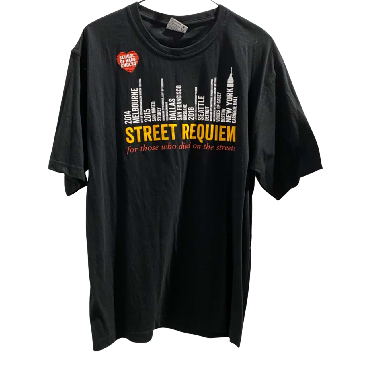 JB'sWear. Unisex. Size M. Black. 'School of Hard Knocks' Choir, World ...