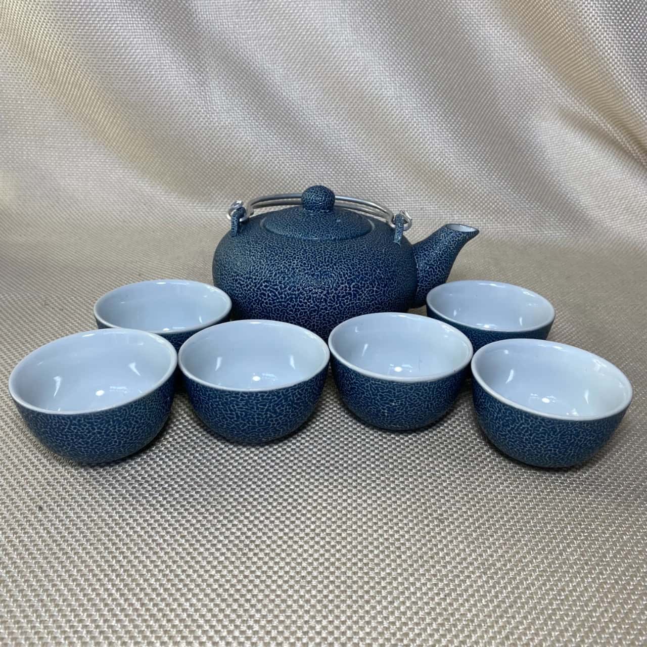 Blue Japanese Tea Set with Cups x6 ***Used but in very good condition****