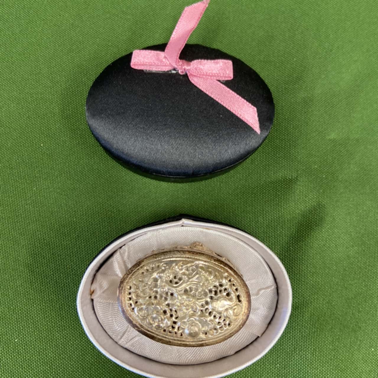 Thai Silver Trinket Box in Original Packing Box. Vintage.(s)