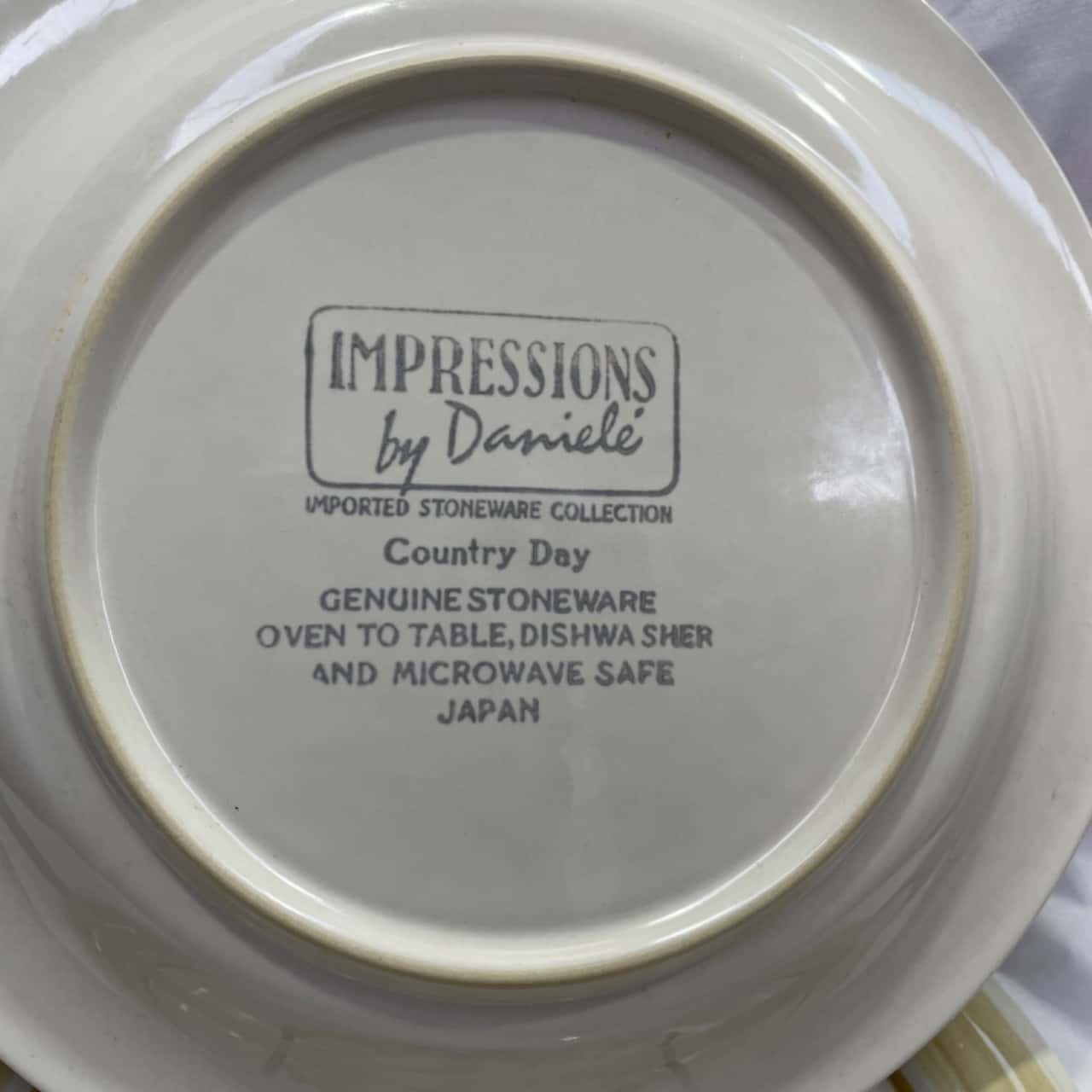 Set Of 4 plates Impressions By Daniele
