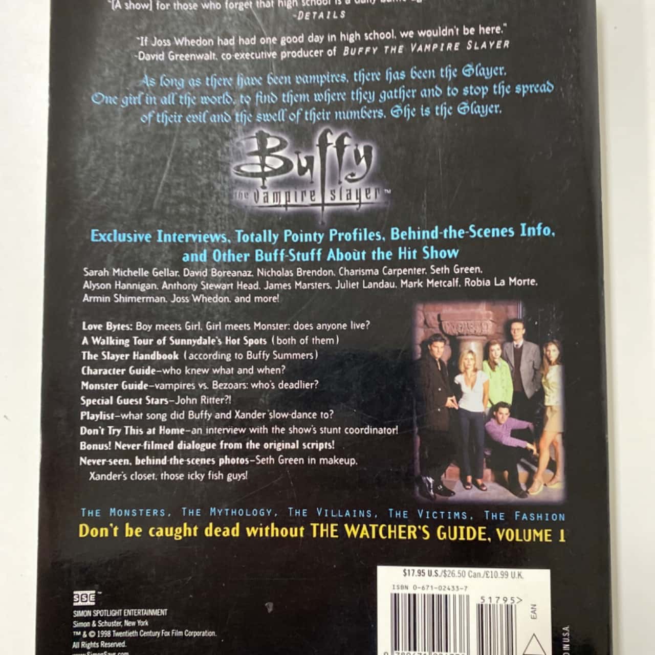 Buffy the vampire slayer the watchers guide vol 1(s)