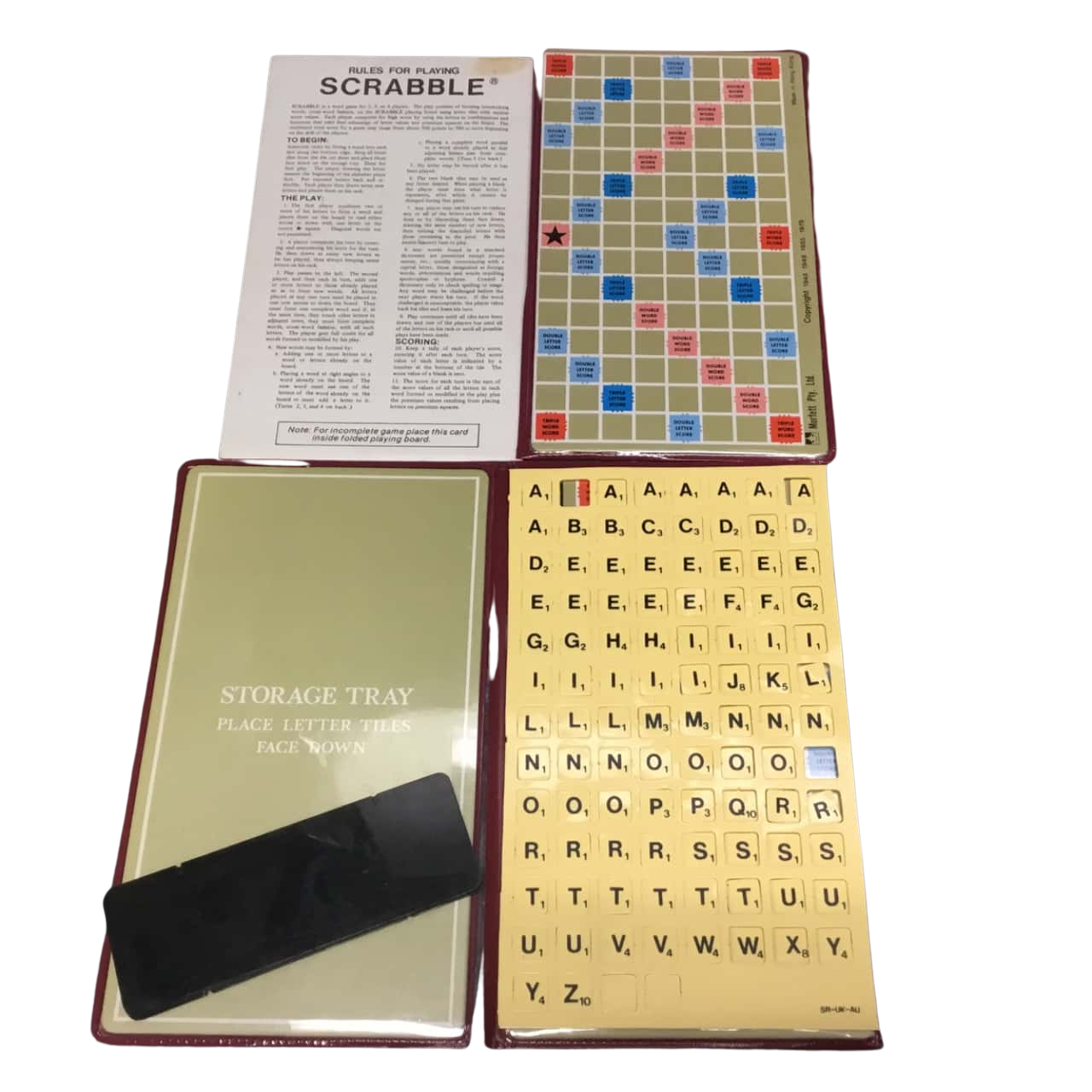 Murfett Vintage Travel Scrabble 1979 Edition(s)