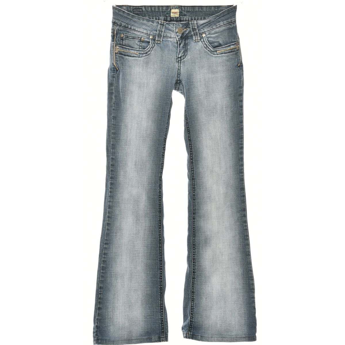 H2J Womens Size 3-4 Low Rise Bootcut Denim Jeans Blue (s)