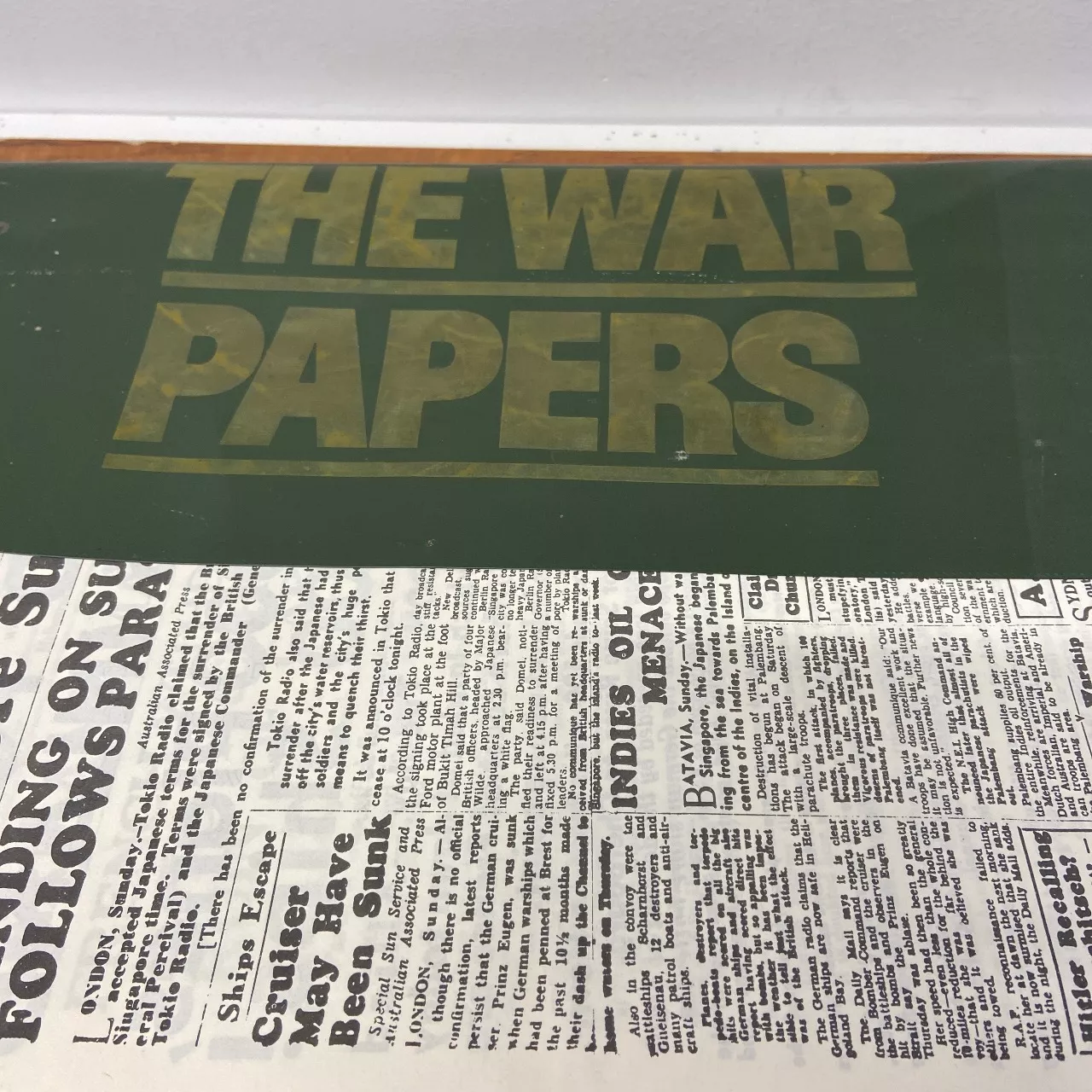 Vintage collectors binder “The War Papers” - Used Very Good | Salvos Stores