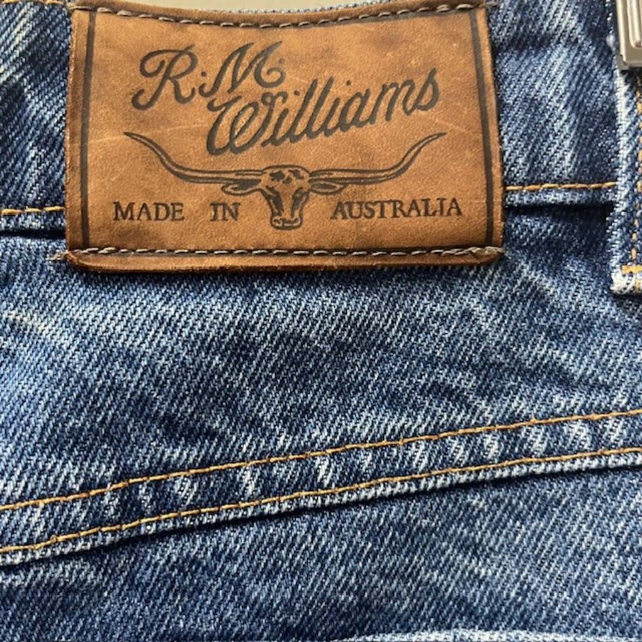 Mens Size 35R Blue RM Williams Jeans