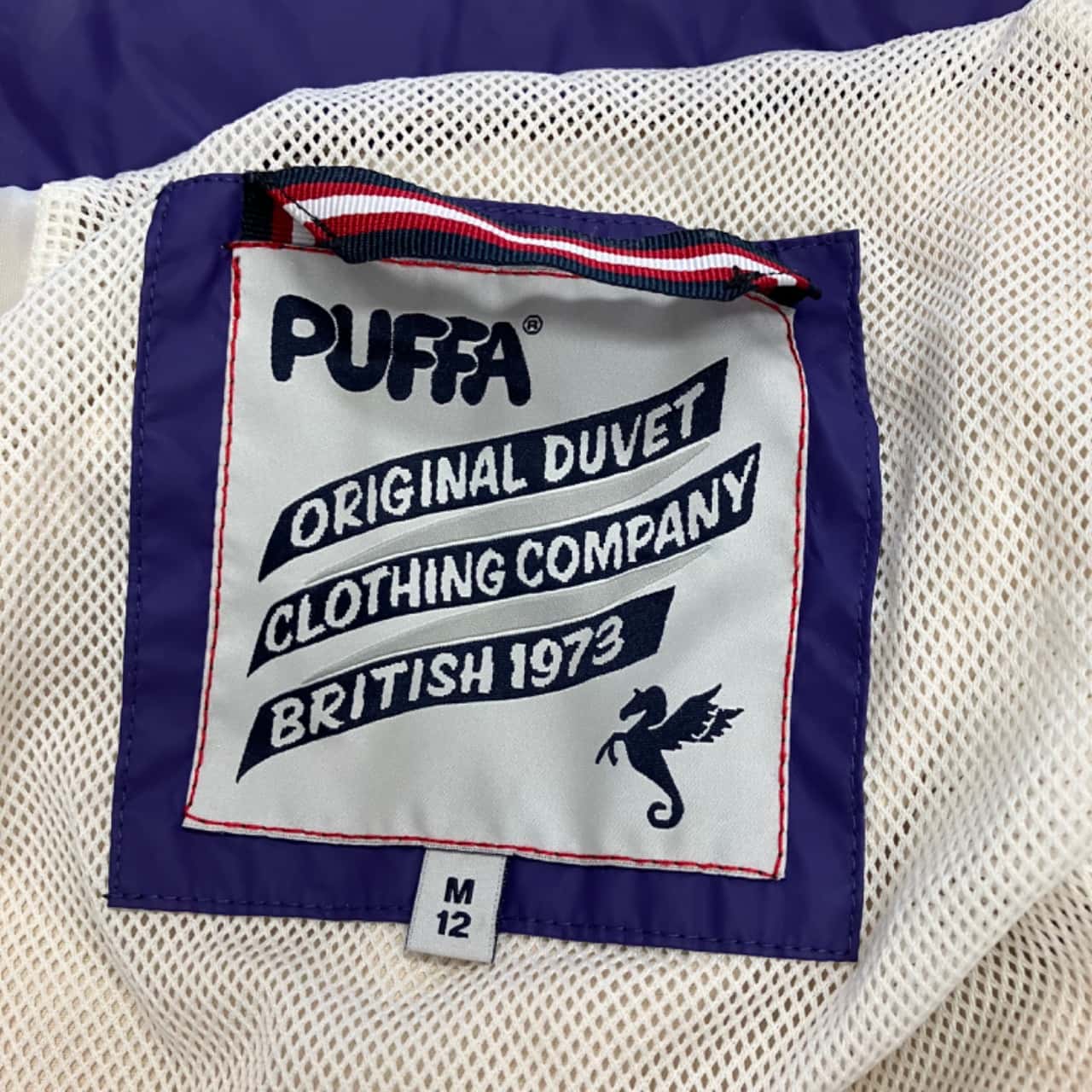 PUFFA Original Duvet Clothing Company JacketSize 12 Puffer Purple