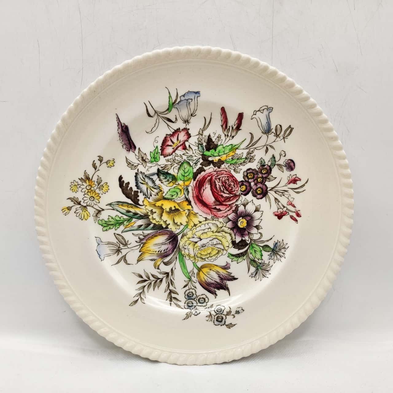 Johnson Bros Windsor Ware Made In England - Set Of 5 Plates (25cm) With ...