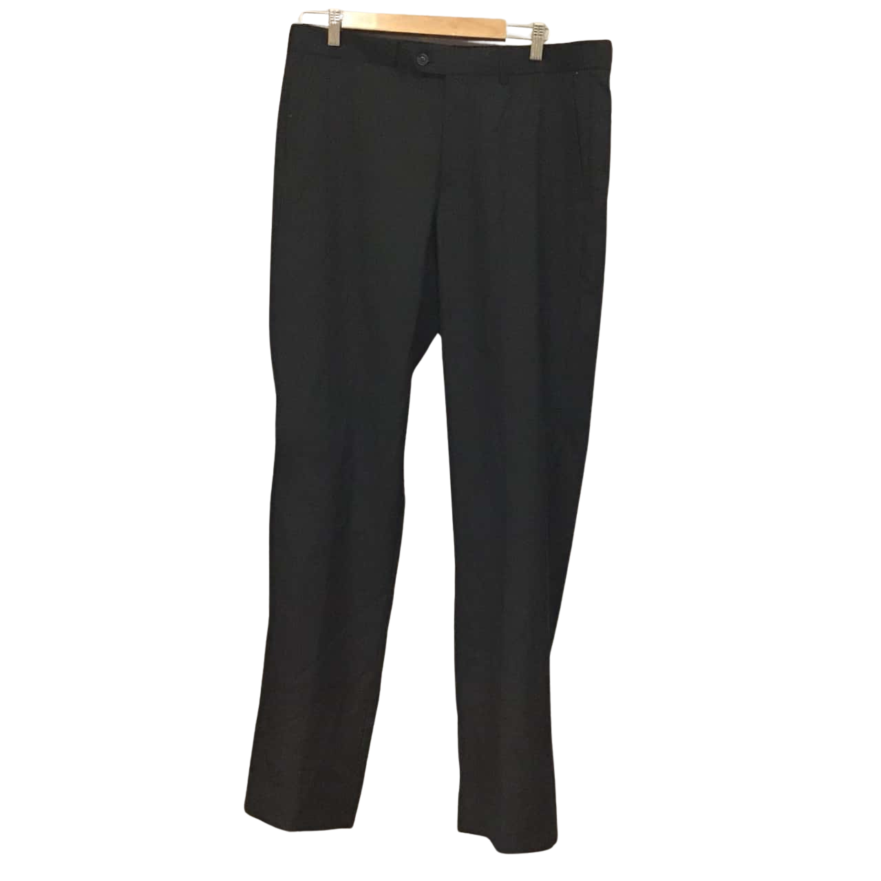 Mens Size 36 Straight Leg Black Dress Pants