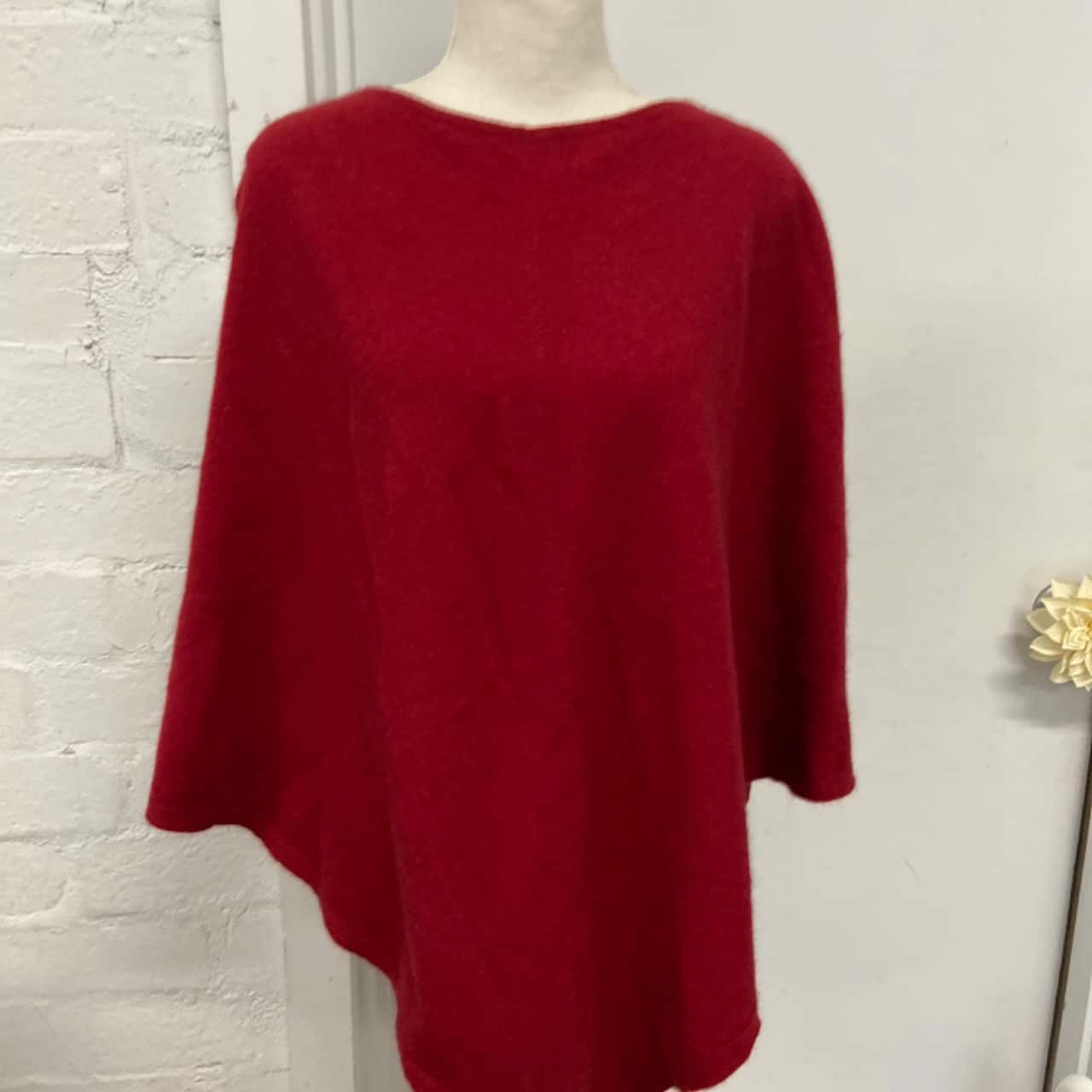 MKM New Zealan One Size Maroon possum poncho(s)
