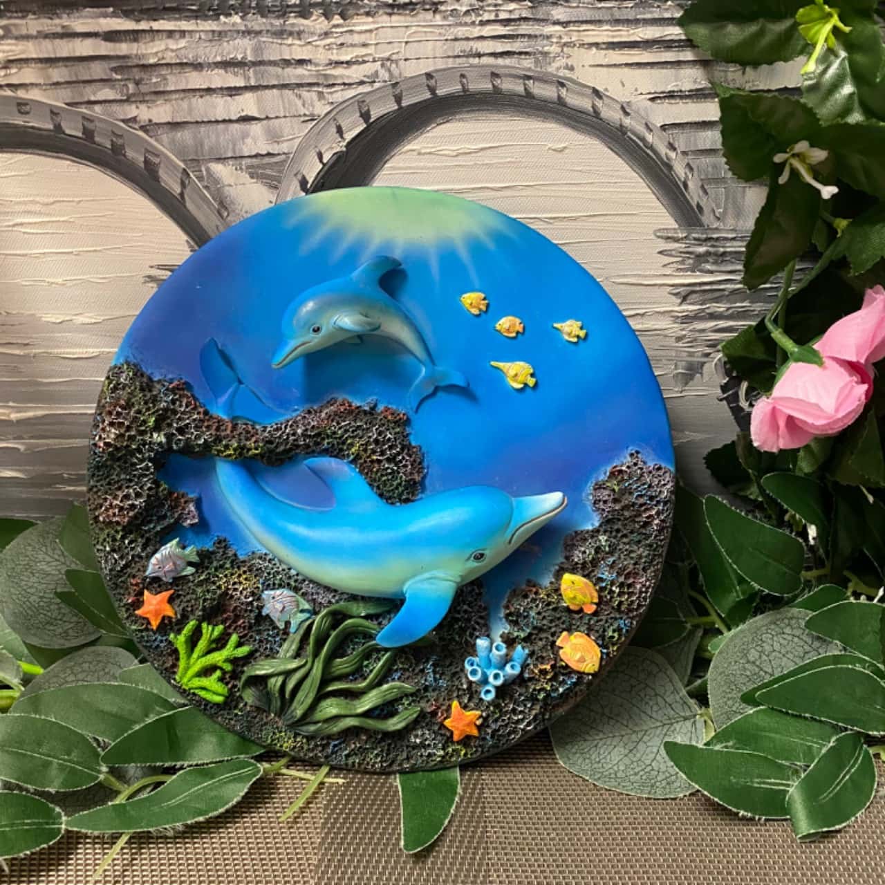 Dolphin ceramic display plate(s)