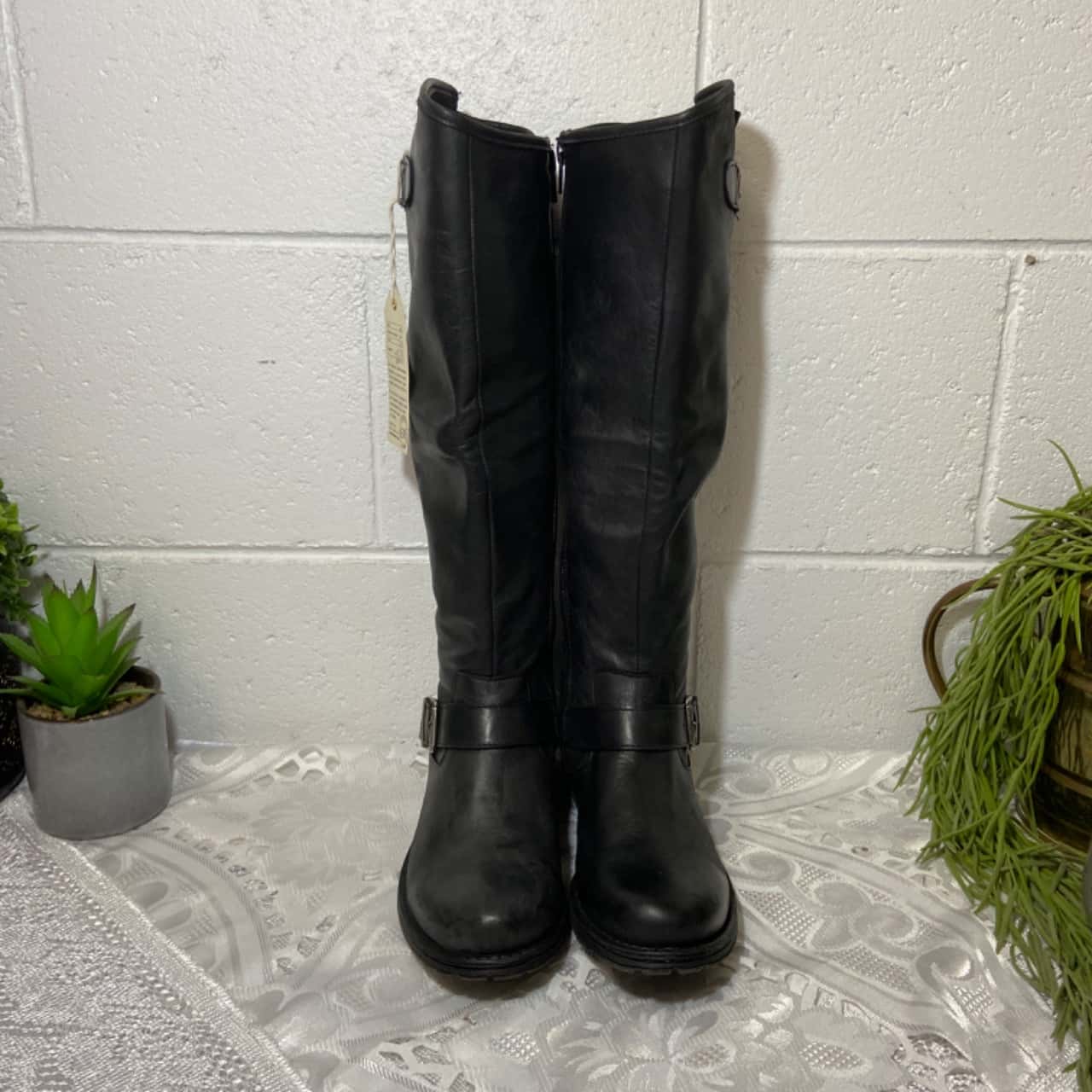 Eos Womens Knee High Boots Size 37 Black
