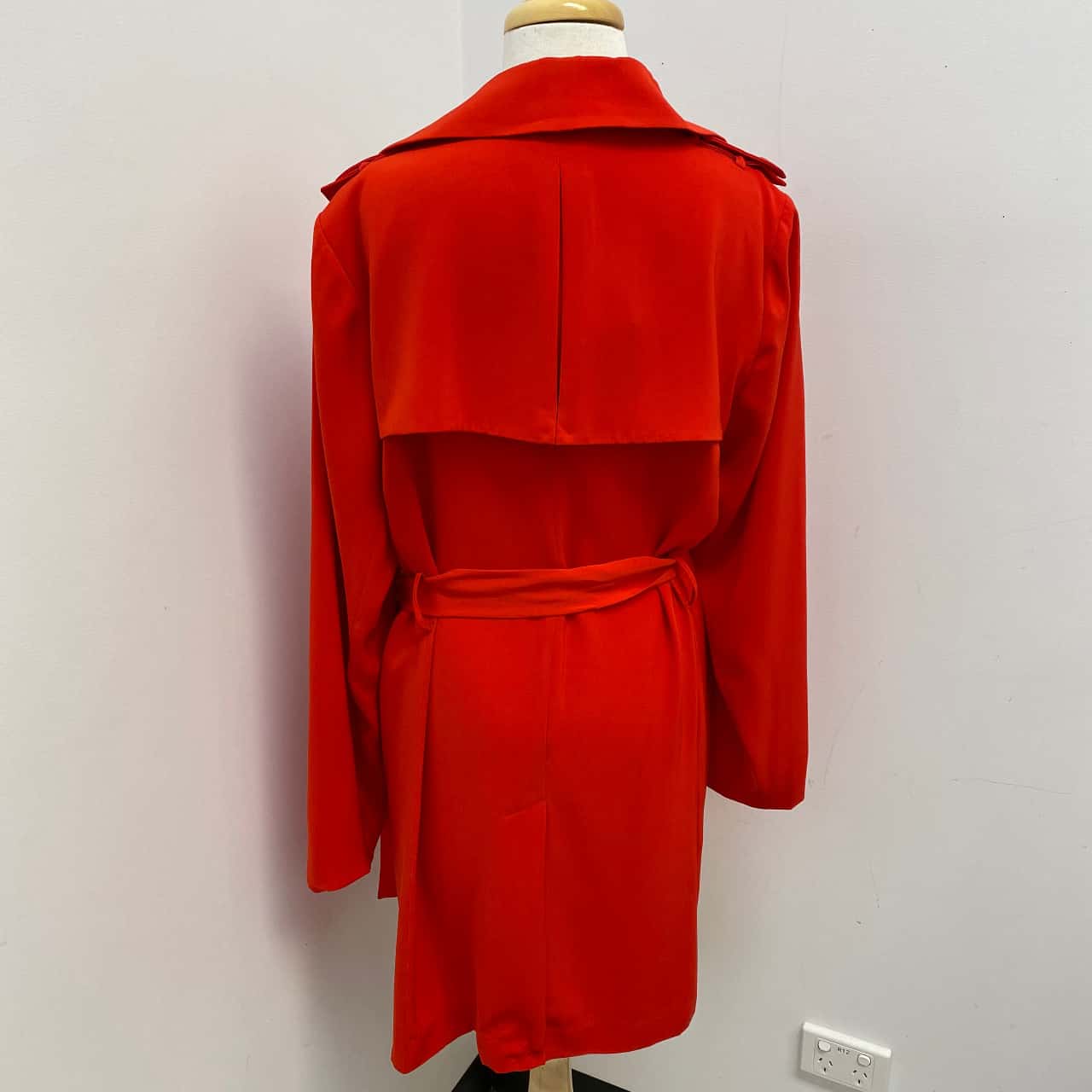 Basque Red Long Line Jacket. Size L. New with tags